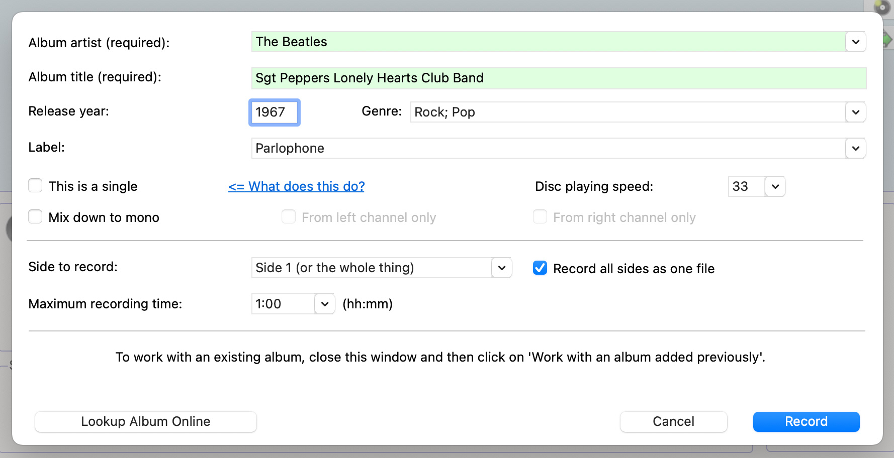 Converting Vinyl to Digital Files with Vinyl Studio - Sound Matters